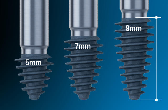 Tapered implant portion selection guide