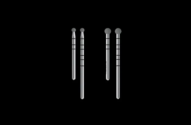 round diamond bur to remove root apex for PET Kit